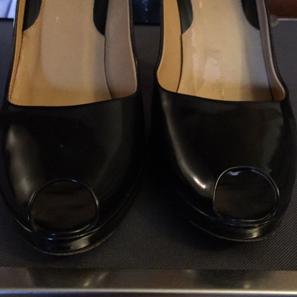 Faconnable | Shoes | Made In Italy Peep Toe Pumps Black | Poshmark